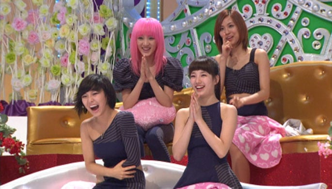 miss A's Min practices in Suzy's dress | allkpop