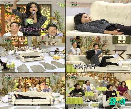 Sori surprises with her flexibility | allkpop