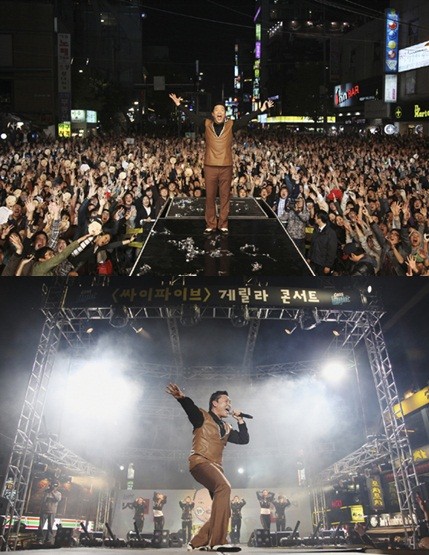 PSY rocks "Right Now" at Guerilla Concert | allkpop