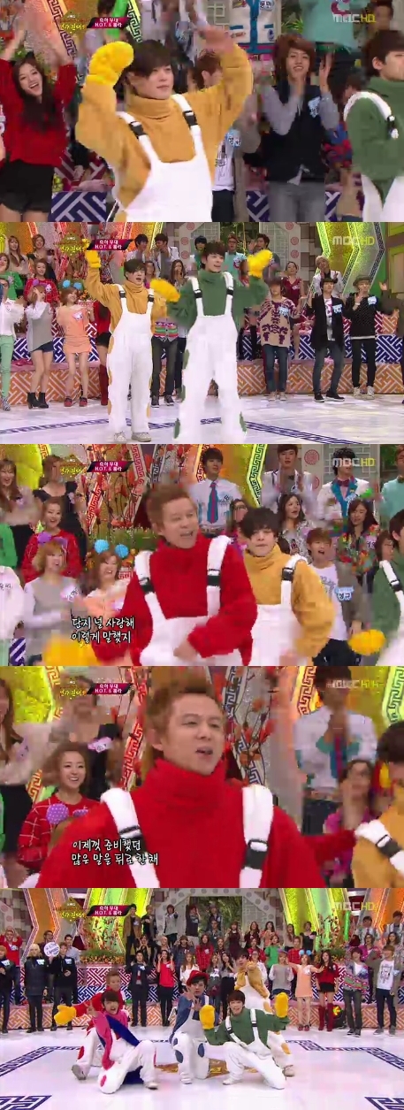 Moon Hee Jun and Tony perform "Candy" for MBC Lunar New Year special | allkpop