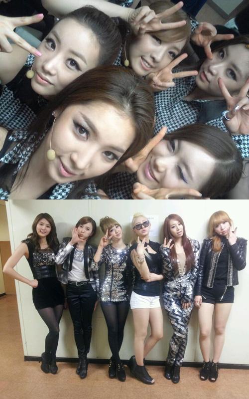 EXID and Brave Girls exchange friendly banter backstage | allkpop
