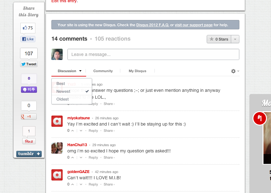 Regarding our comment platform update | allkpop
