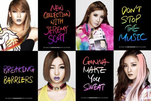 2NE1's 'lipstick art' for New Evolution promo pictures becomes a hot ...