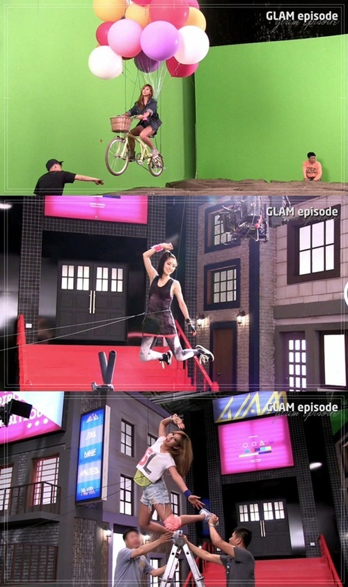 GLAM releases making-of clip for wire action scenes in "Party (XXO)" MV | allkpop