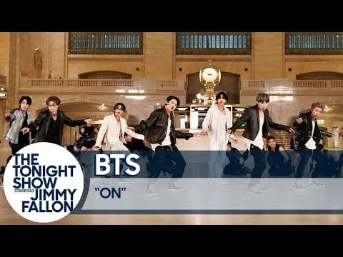 BTS take over NYC subways, serve sandwiches, & put on a historic ...