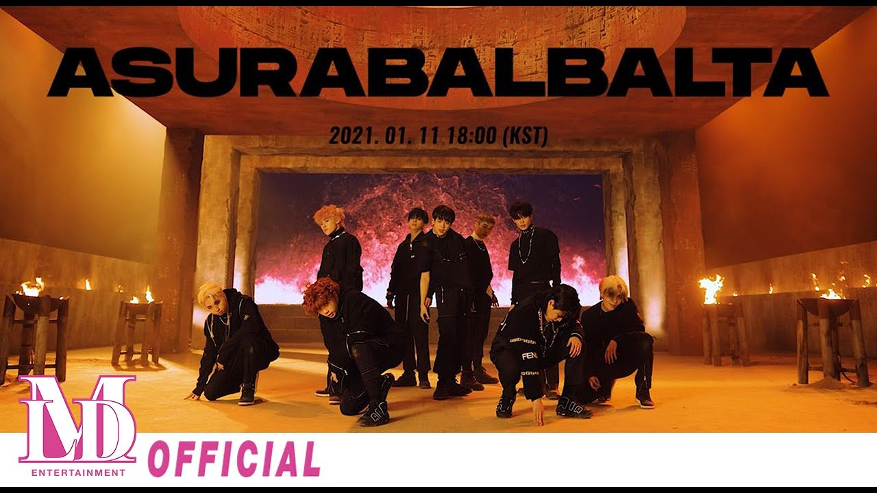 T1419 dance within flames in 'ASURABALBALTA' MV teaser | allkpop