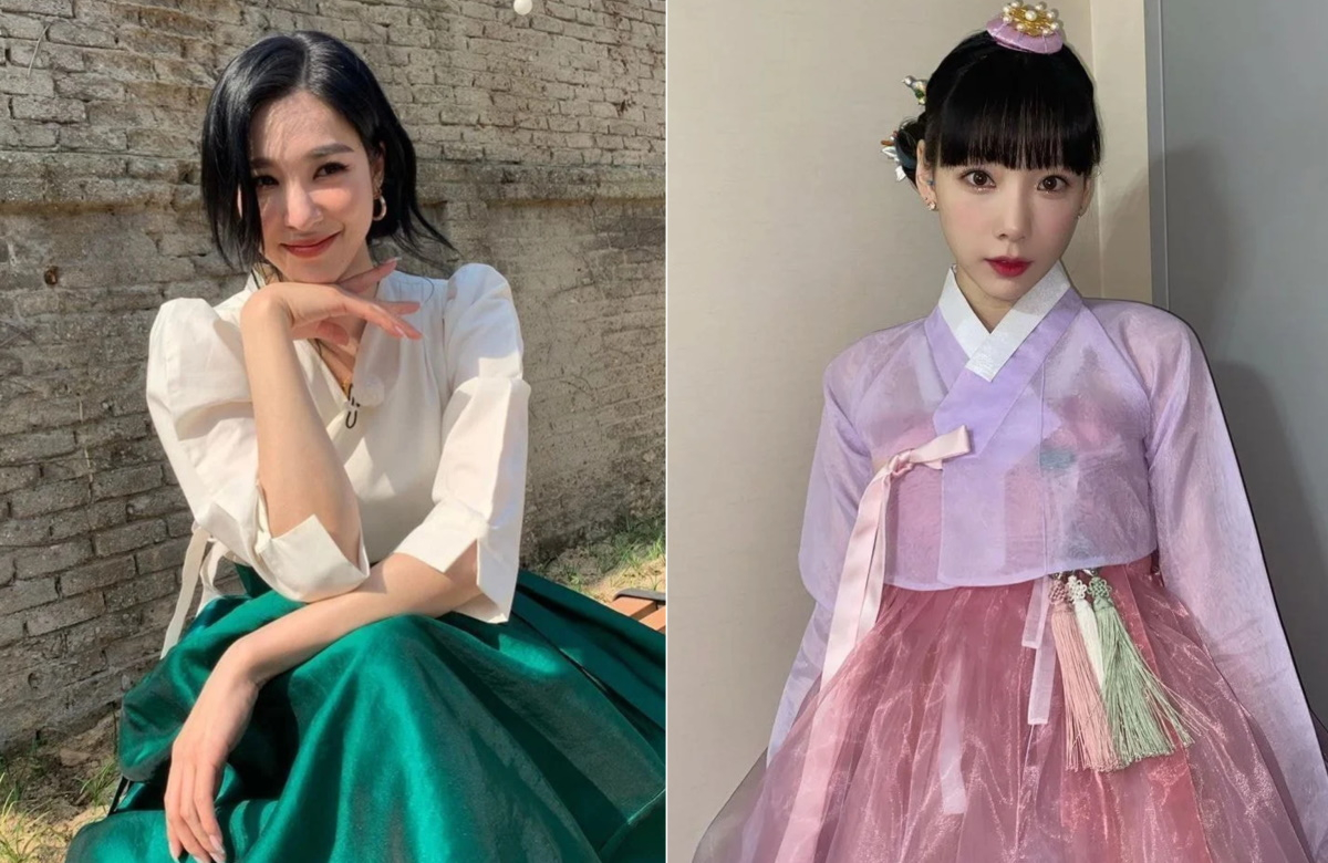 Netizens compare Girls' Generation Taeyeon & Tiffany's hanbok style ...