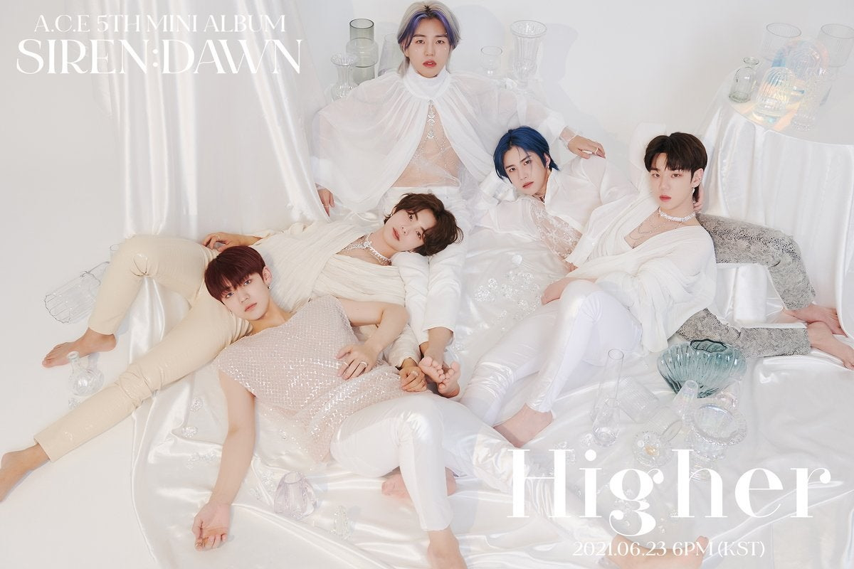 A.C.E are angels in white in 'SIREN:DAWN' group teaser images | allkpop