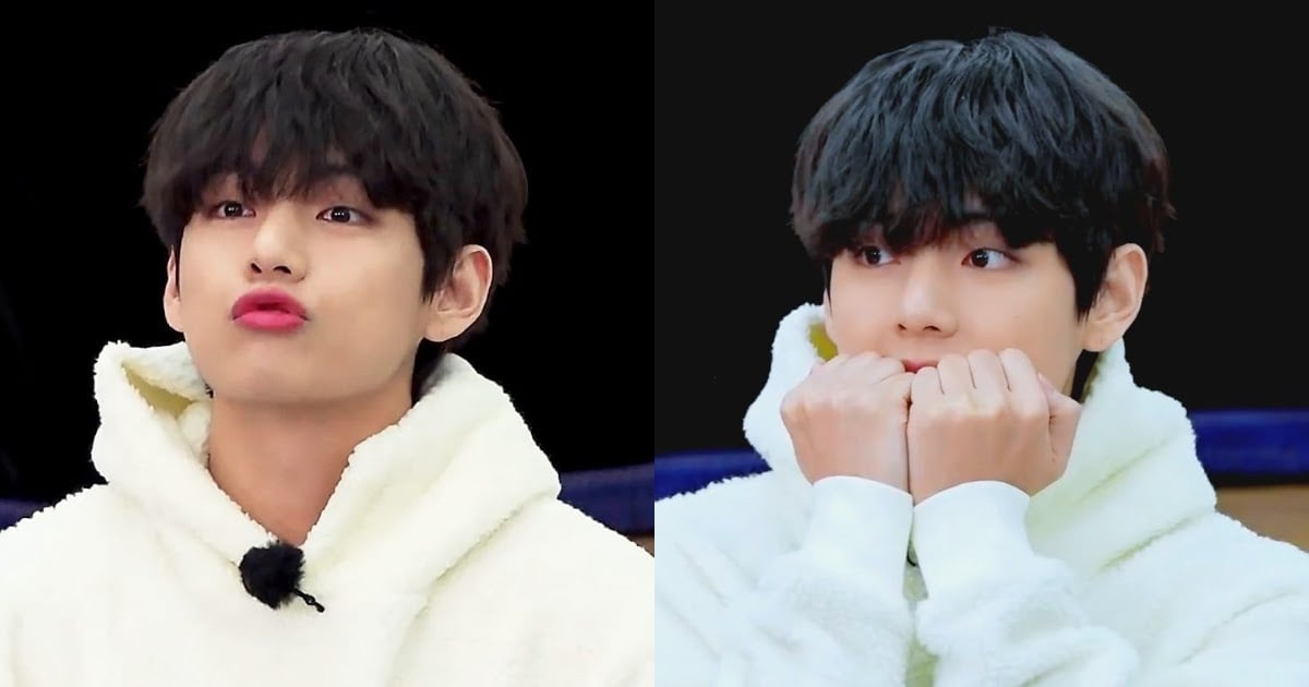 Netizens fall in love with BTS V's cute reaction to chef Baek Jong Won ...