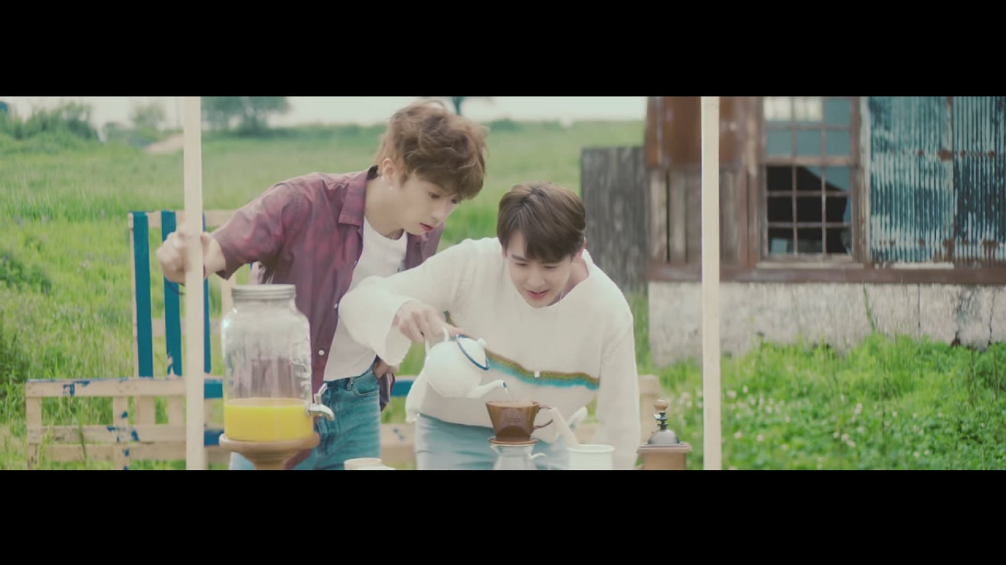 2PM members enjoy a relaxing day under the sun in 'The Cafe' MV | allkpop