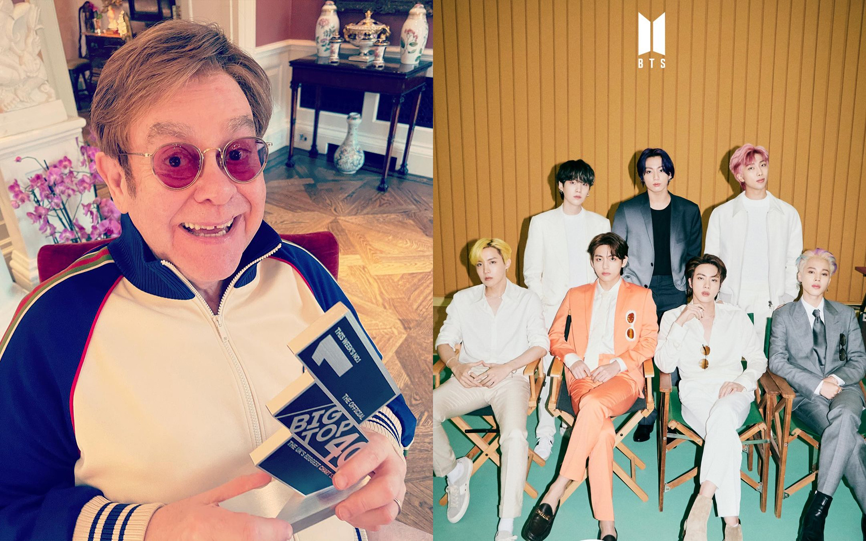 BTS fans are loving Elton John singing "Permission to Dance" on Twitter ...