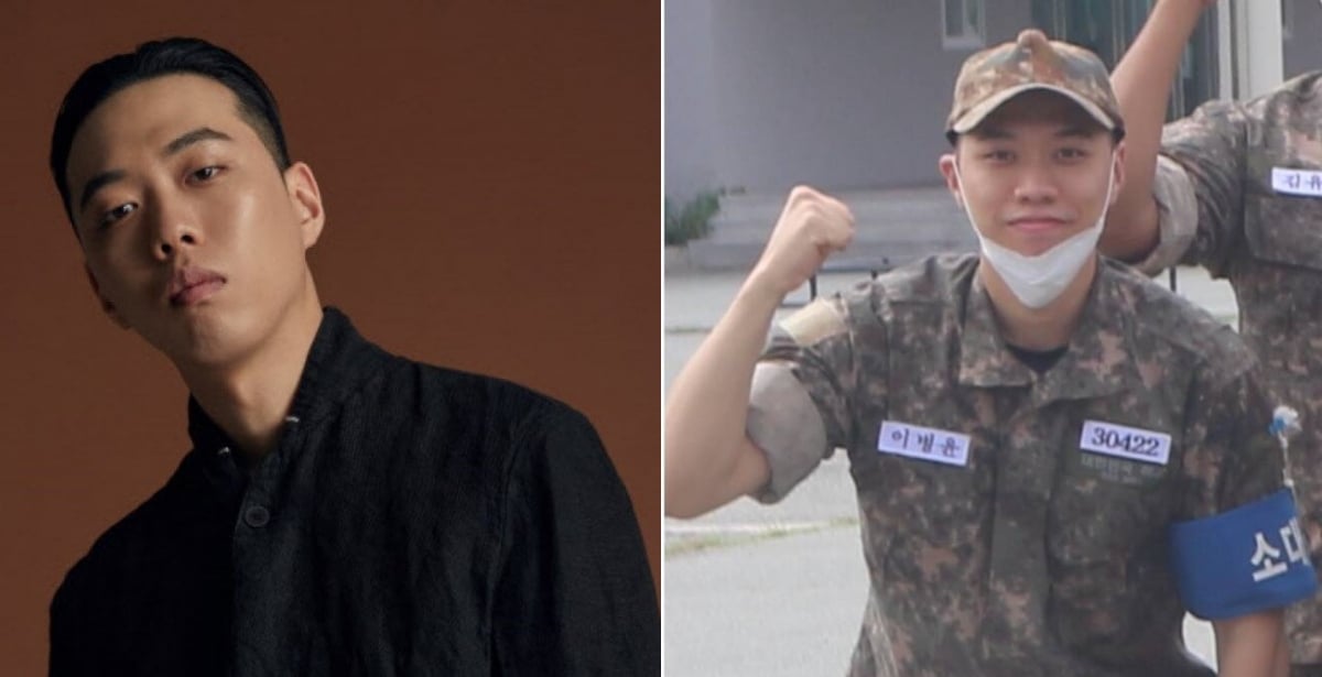 Rapper BewhY spotted smiling brightly at the military's basic training ...