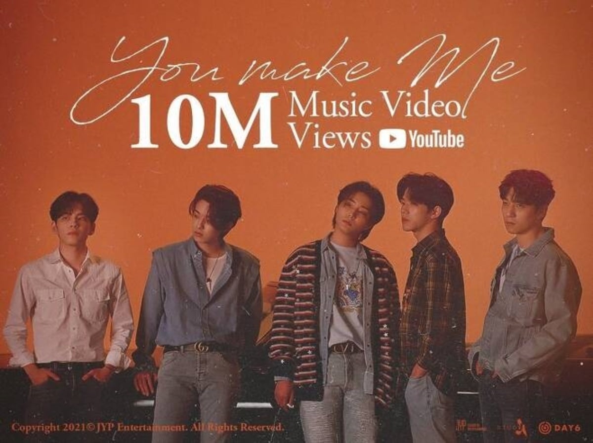 DAY6's 'You make Me' MV surpasses 10 million views on YouTube | allkpop