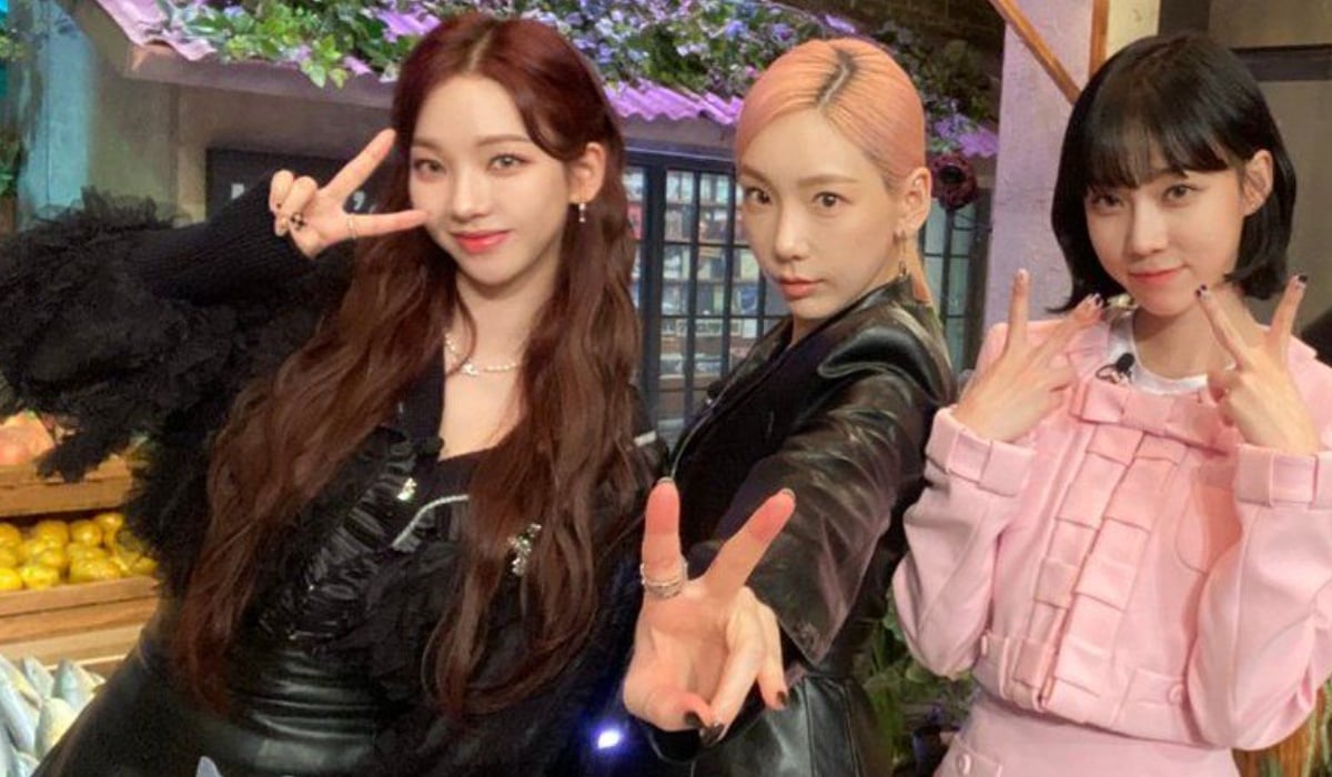 Girls' Generation's Taeyeon adores aespa's Karina and Winter | allkpop