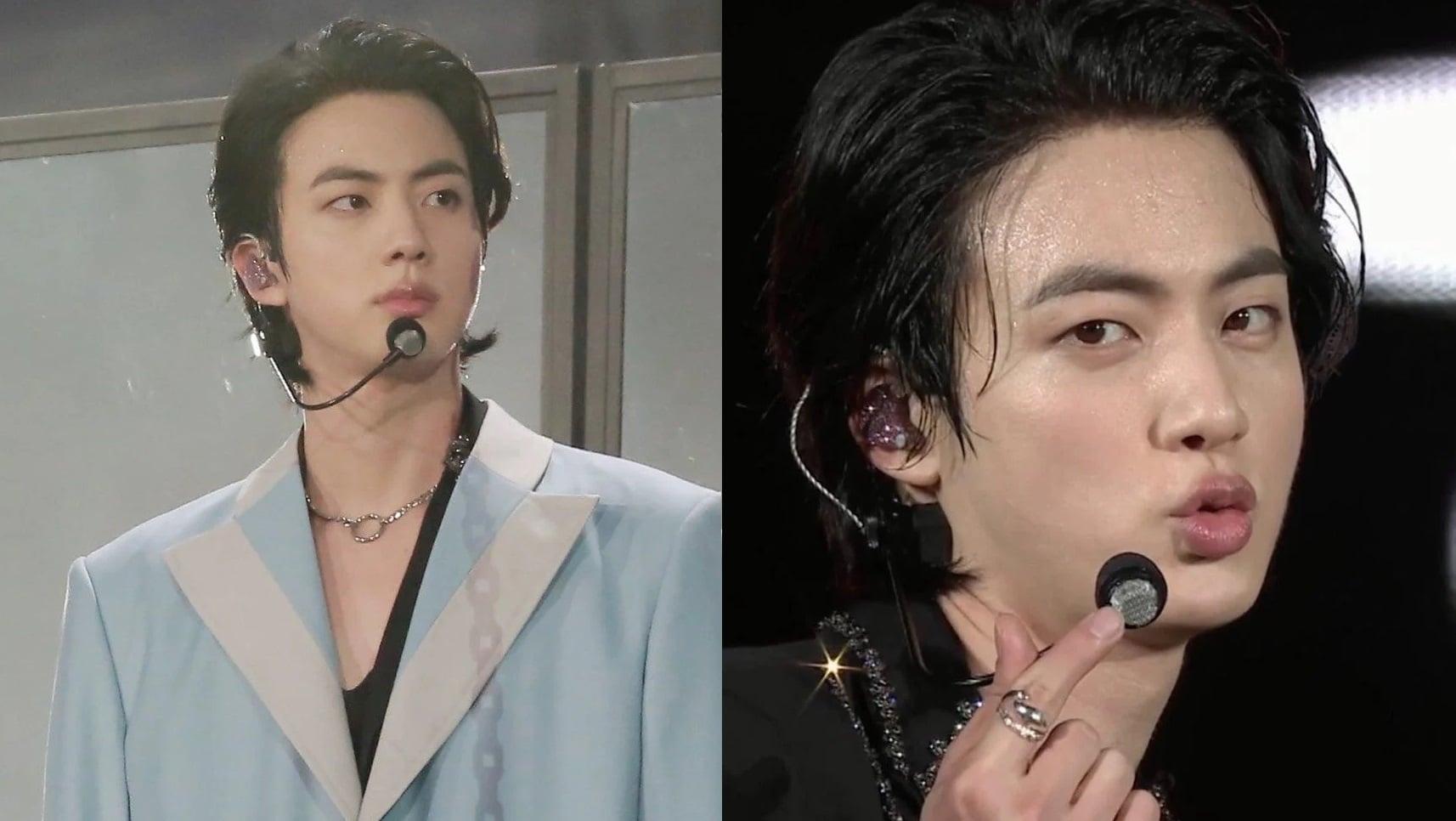 Fans are in love with BTS Jin's latest stage presence with slicked back ...