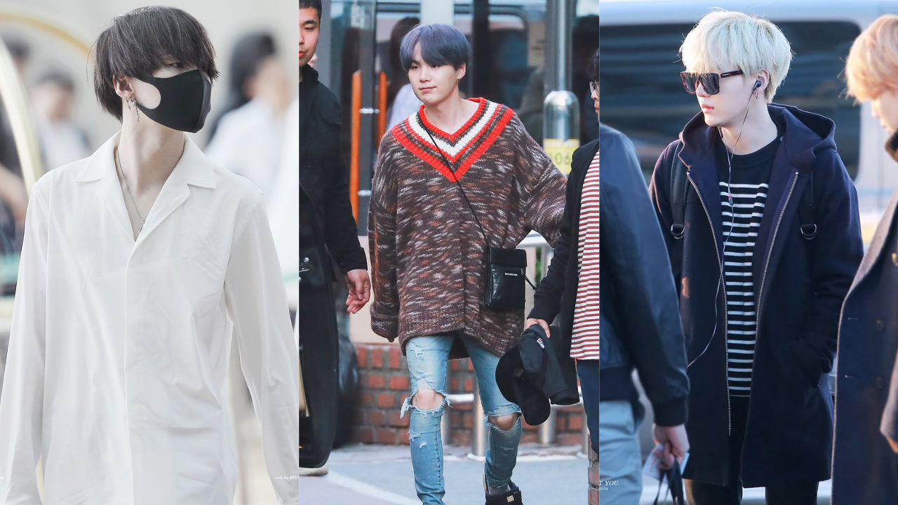 BTS Suga’s Most Iconic Airport Looks | allkpop