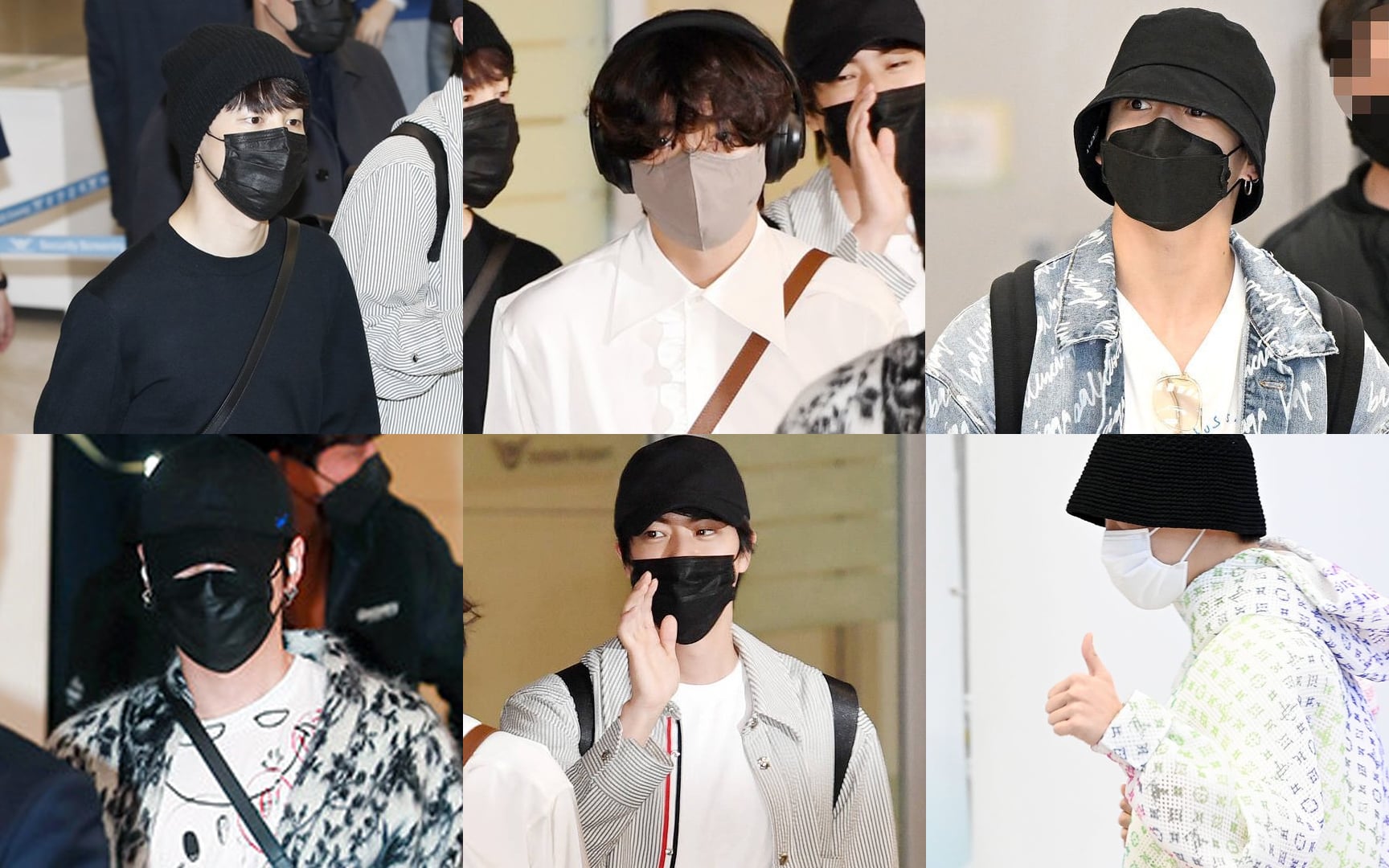 Six BTS members return to Korea after finishing their activities in the ...