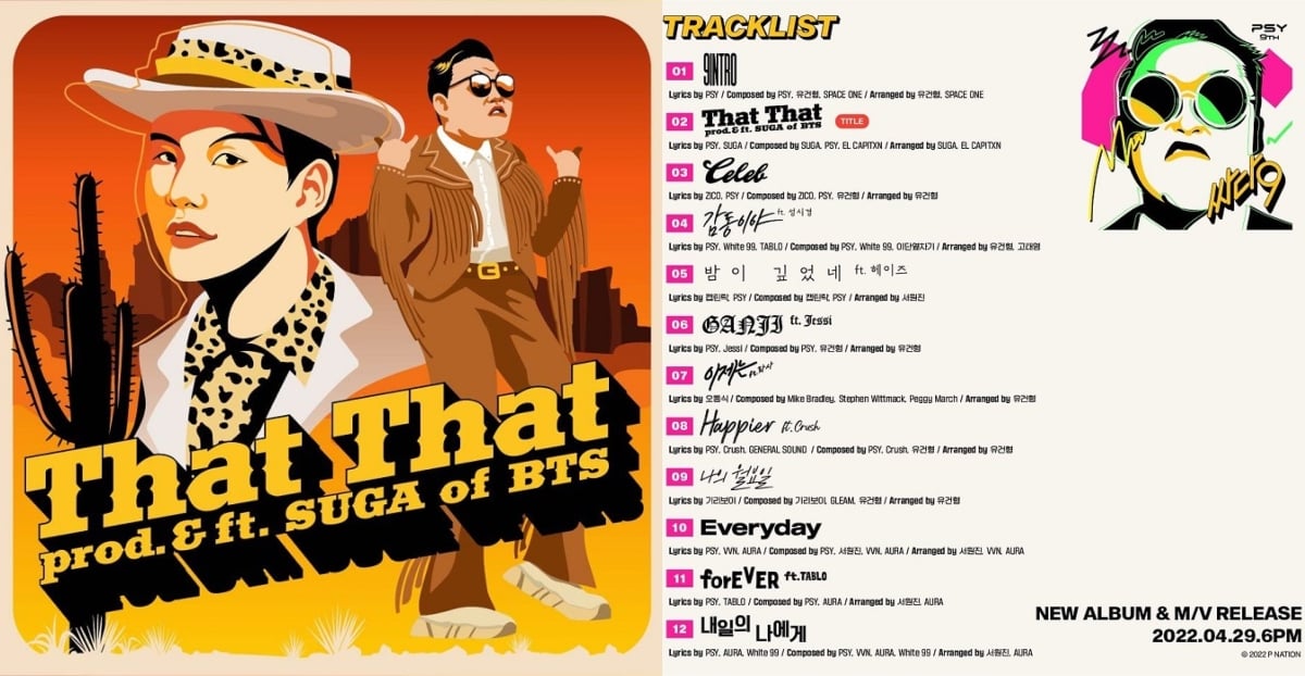 Psy unveils full tracklist & album cover image for comeback album 'Psy ...