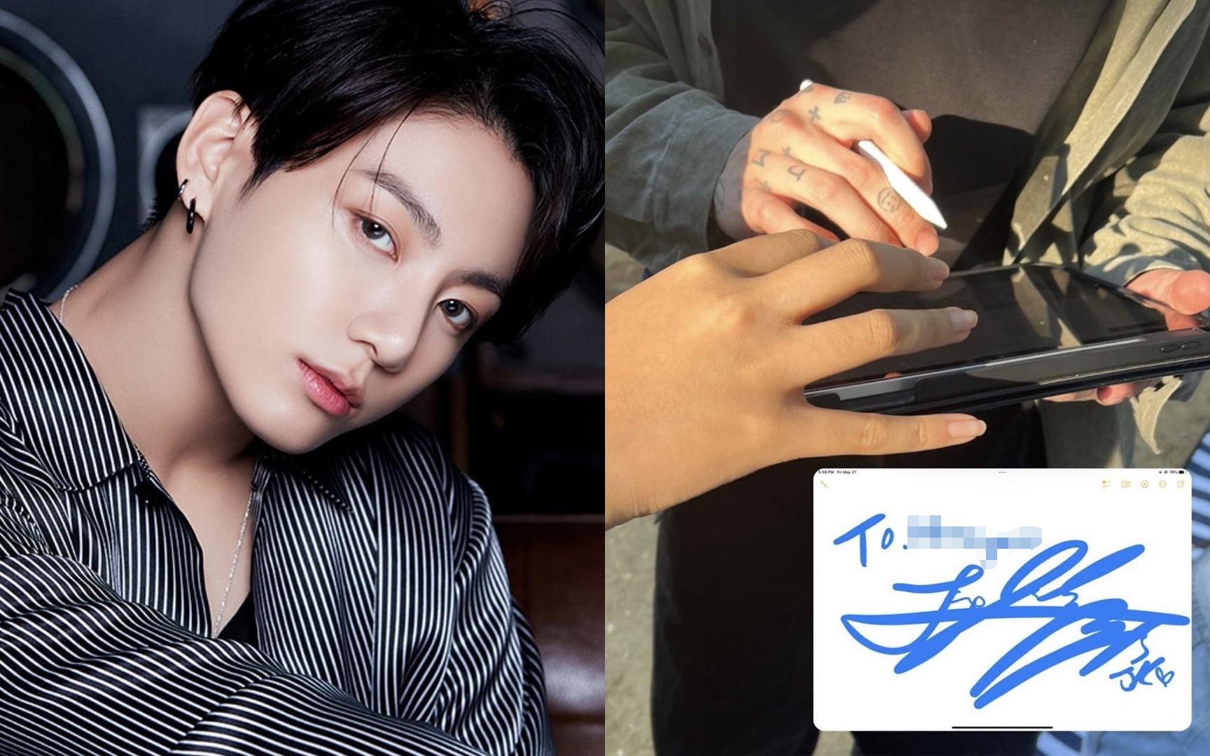 One lucky fan meets BTS's Jungkook at a music festival in Seoul and ...