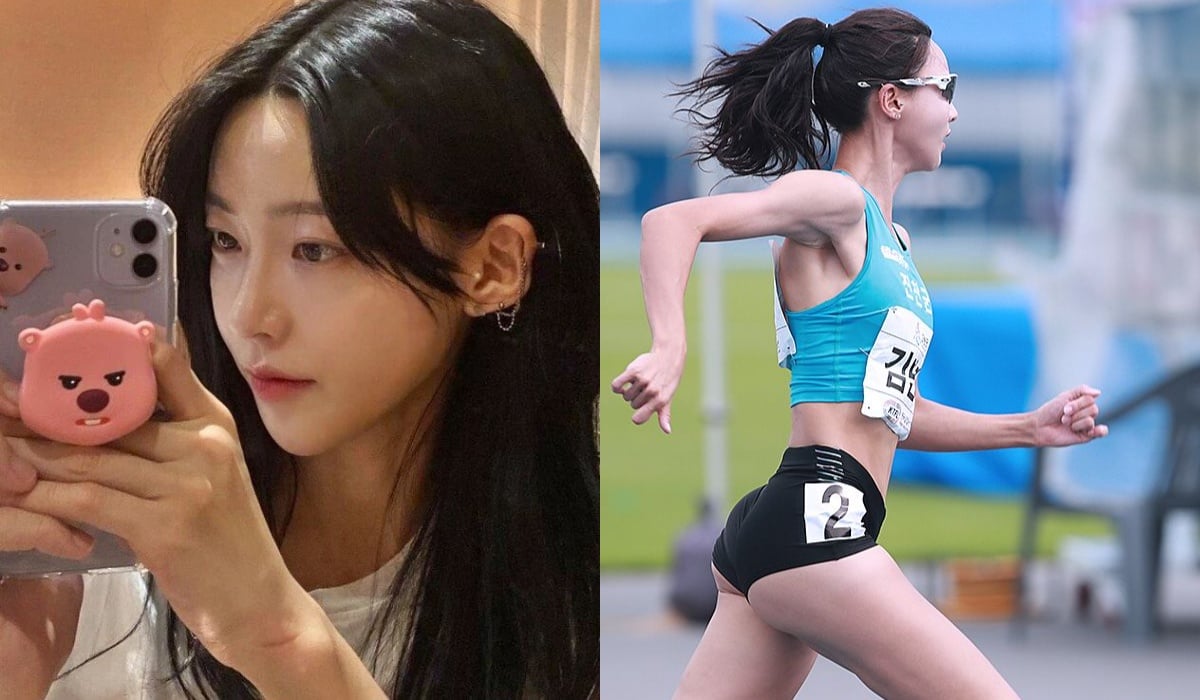 Track and field sprinter Kim Min Ji causes a buzz online among male ...