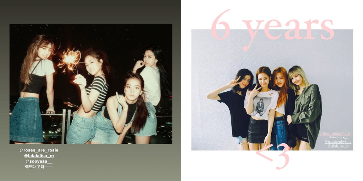 BLACKPINK members celebrate their 6th debut anniversary on Instagram ...