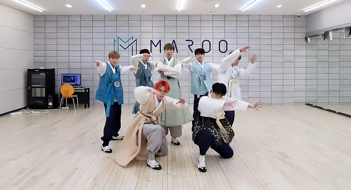 Ghost9 celebrates Chuseok with hanbok dance practice for 'X-Ray' | allkpop