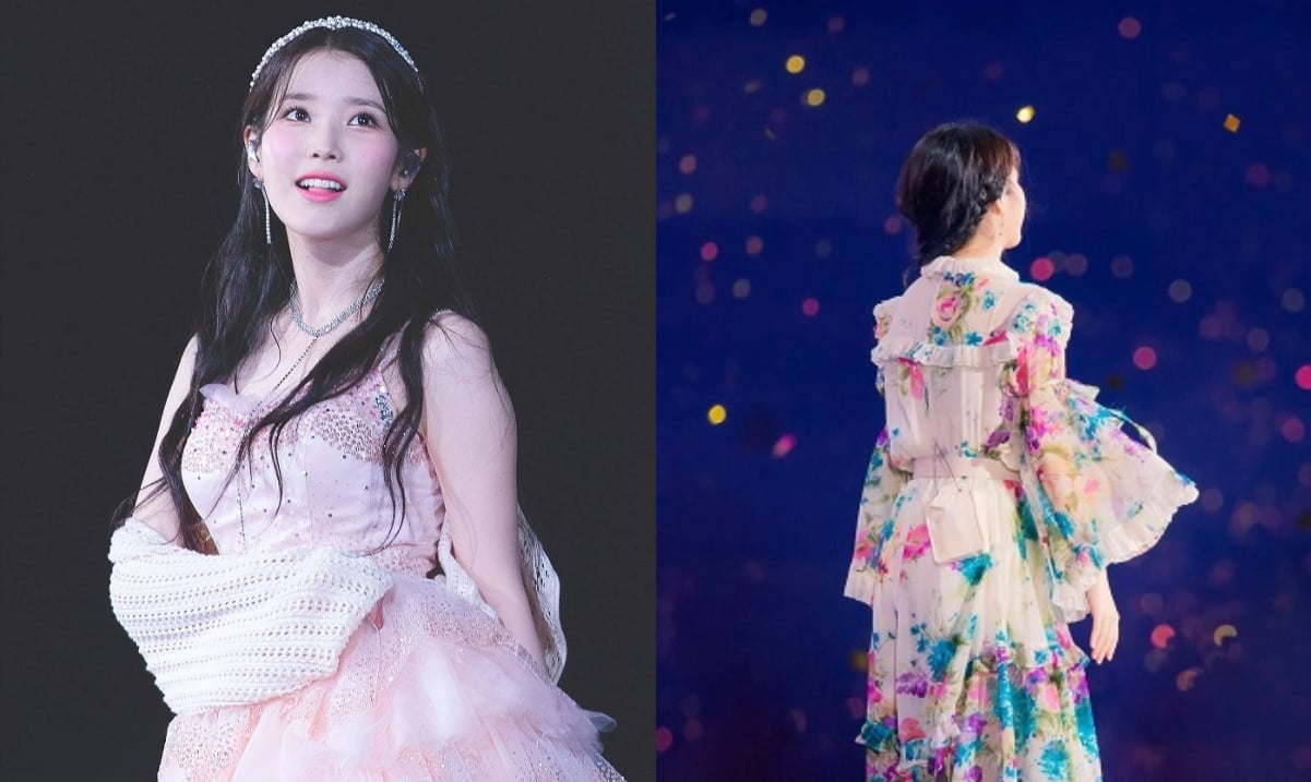 A collection of IU's makeup, hair, & outfits during her two-day concert ...
