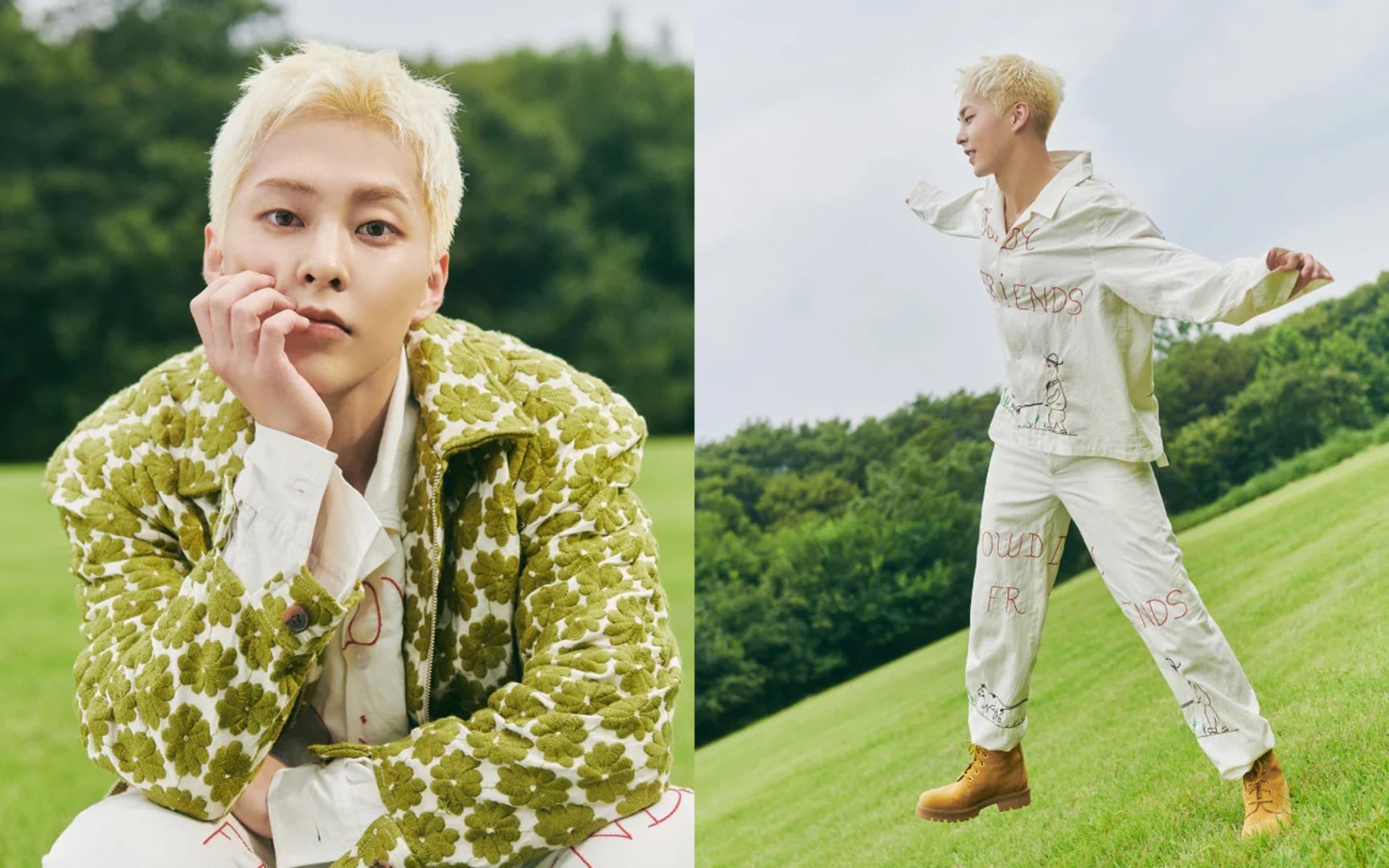 EXO's Xiumin spends some tranquil time in an open field in the latest ...