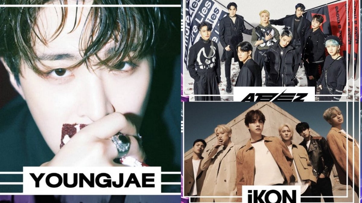 GOT7's Youngjae, ATEEZ, and iKON set the stage on fire at the '2022 K-Pop Masterz Ep.2' show in ...