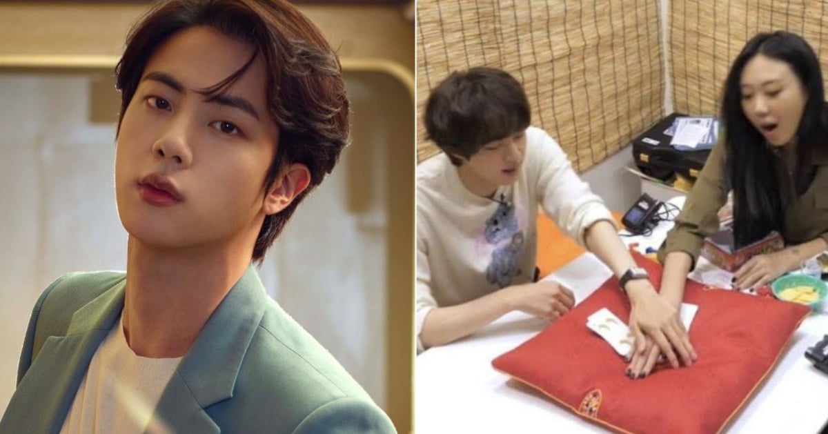 BTS' Jin responds to jealous ARMY saying he touched Lee Young Ji's hand on 'No Prepare' | allkpop