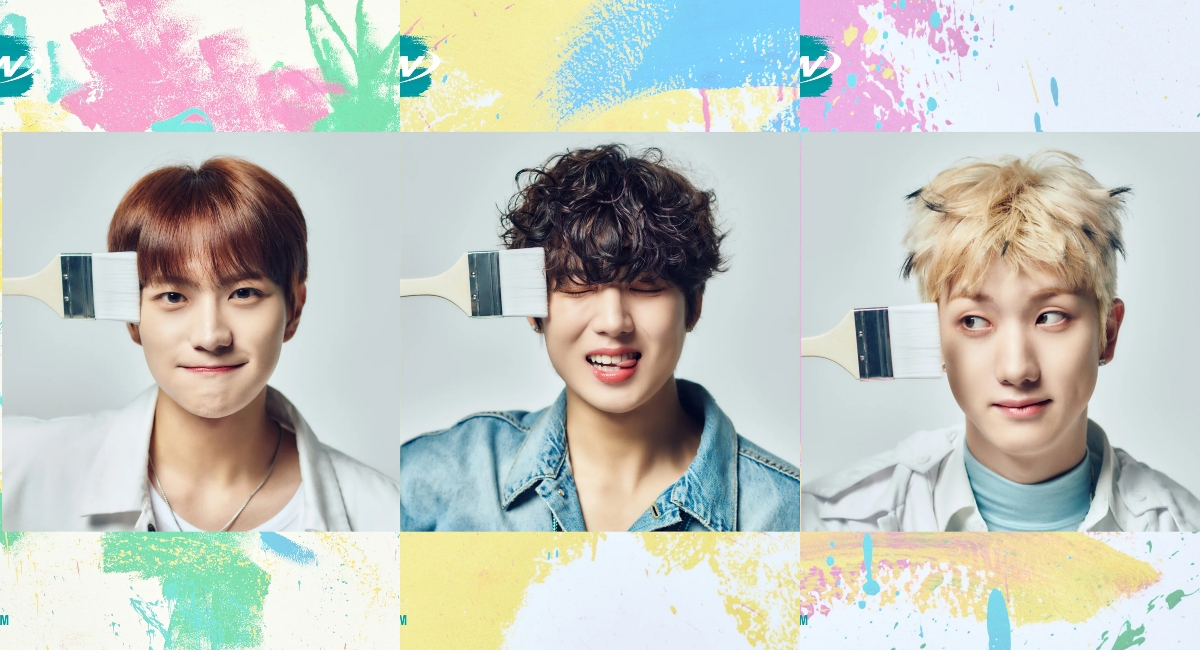 Just B members create their own color in concept images for '=(NEUN ...