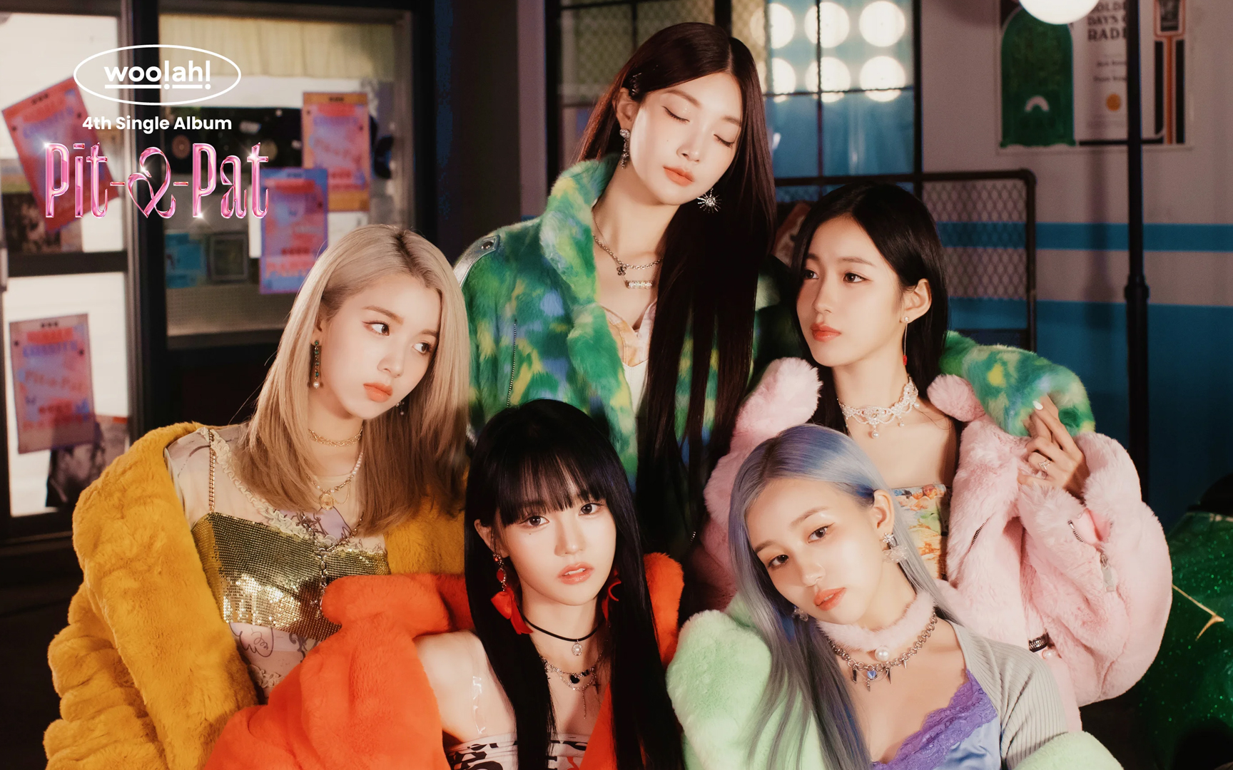 Woo!ah! unveils the first group concept photo for their 4th single album 'Pit-a-pat' | allkpop