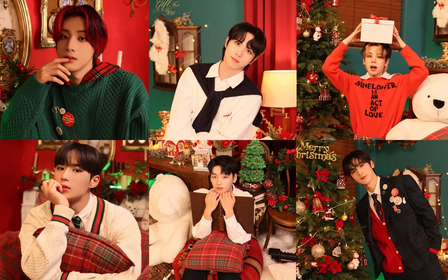 WEi members get ready to unwrap their Christmas gifts in the individual ...