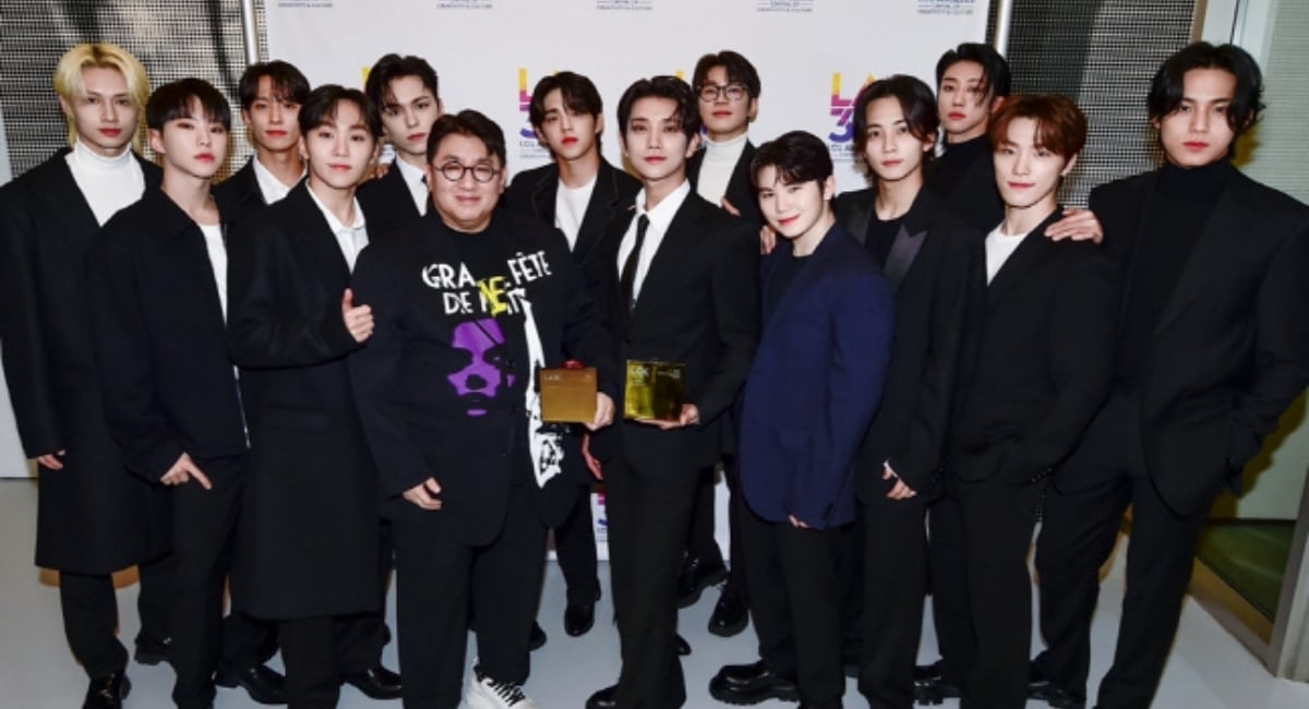 Bang Si Hyuk and Seventeen awarded with 'Building K-Culture Bridges: Culture Ambassador Award ...