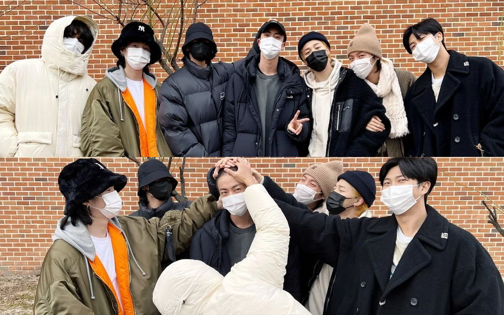 BTS posts group photos with all seven members just before Jin's enlistment | allkpop