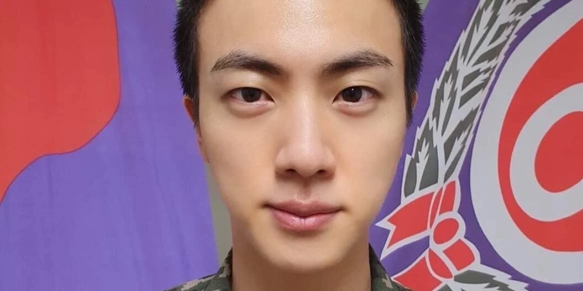 BTS's Jin shows off a gentle smile in new photo from his military base ...