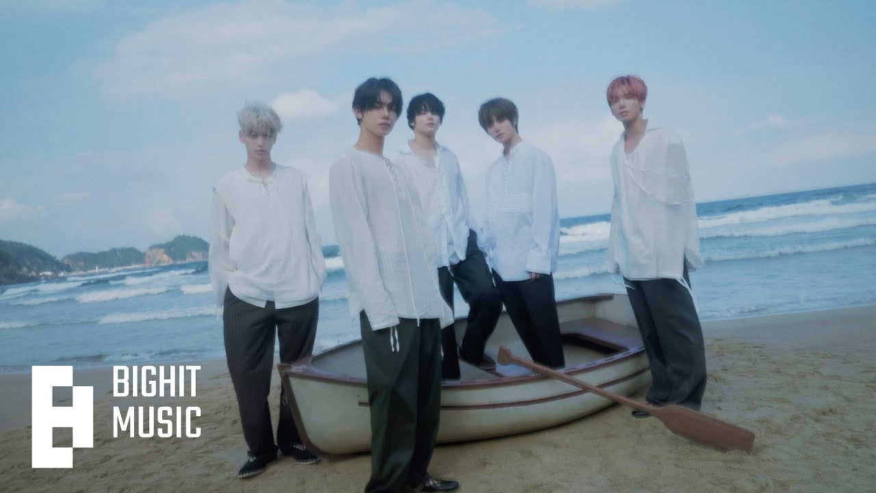 TXT say 'Farewell' by the sea in 'The Name Chapter: TEMPTATION' concept clip | allkpop