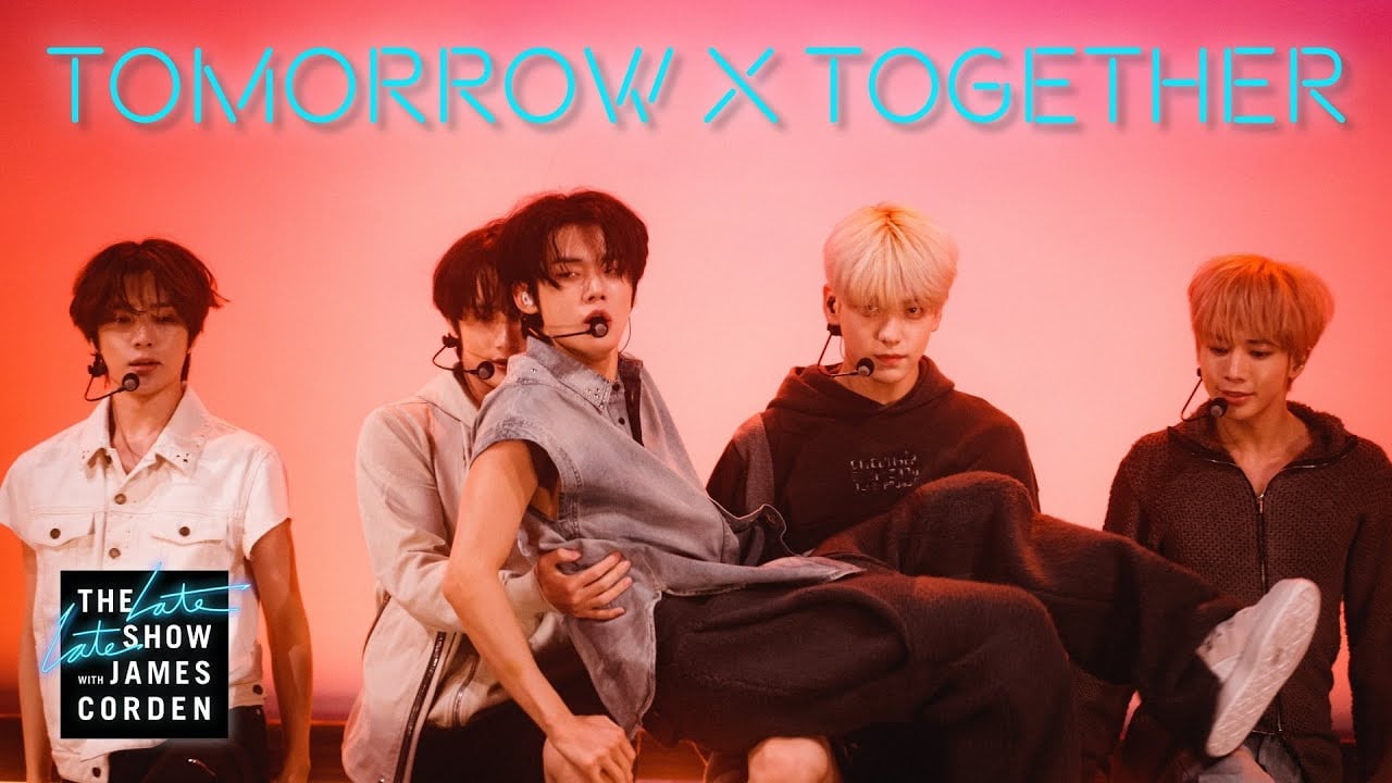TXT reveal 'Sugar Rush Ride' performance on 'The Late Late Show With James Corden' | allkpop