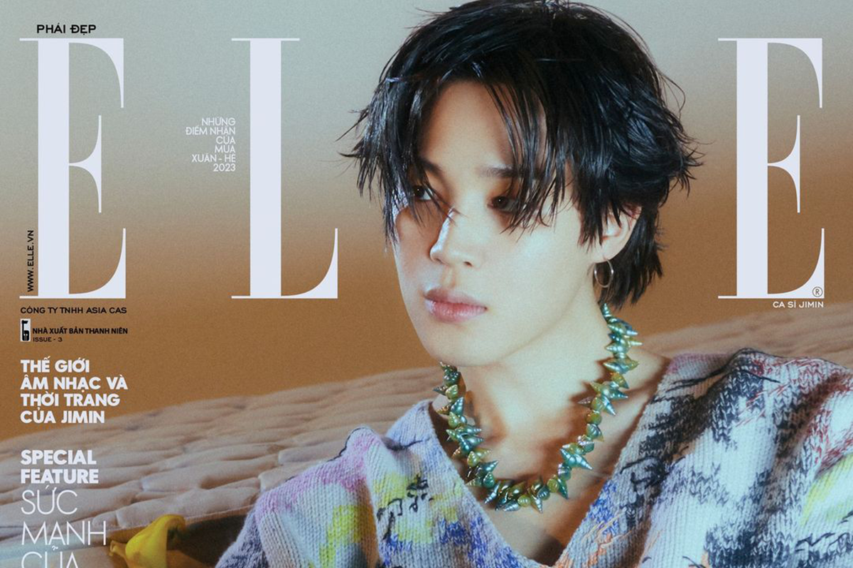 BTS's Jimin graces the cover page of ELLE Vietnam March 2023 issue ...
