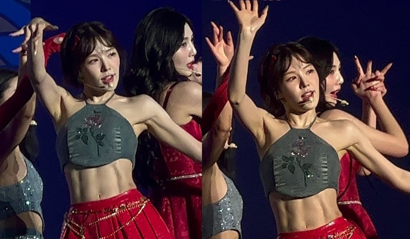 Red Velvet's Wendy stuns fans and netizens with her well-defined abs at live concert | allkpop