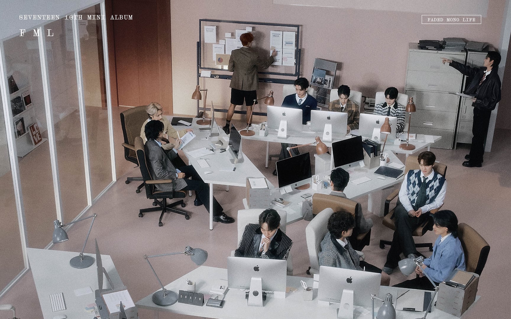 Seventeen members transform into office workers in the new set of ...