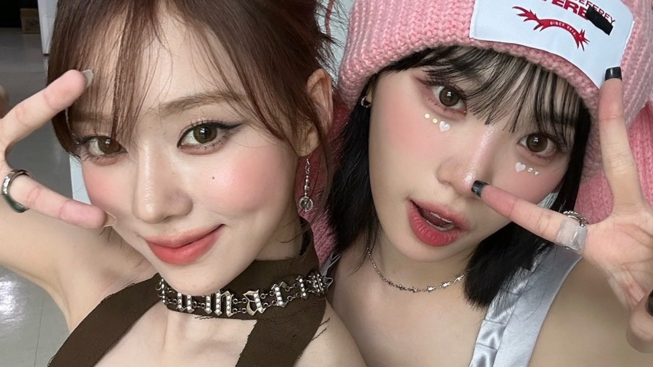 aespa's Winter and LE SSERAFIM's Kim Chaewon show off their adorable ...