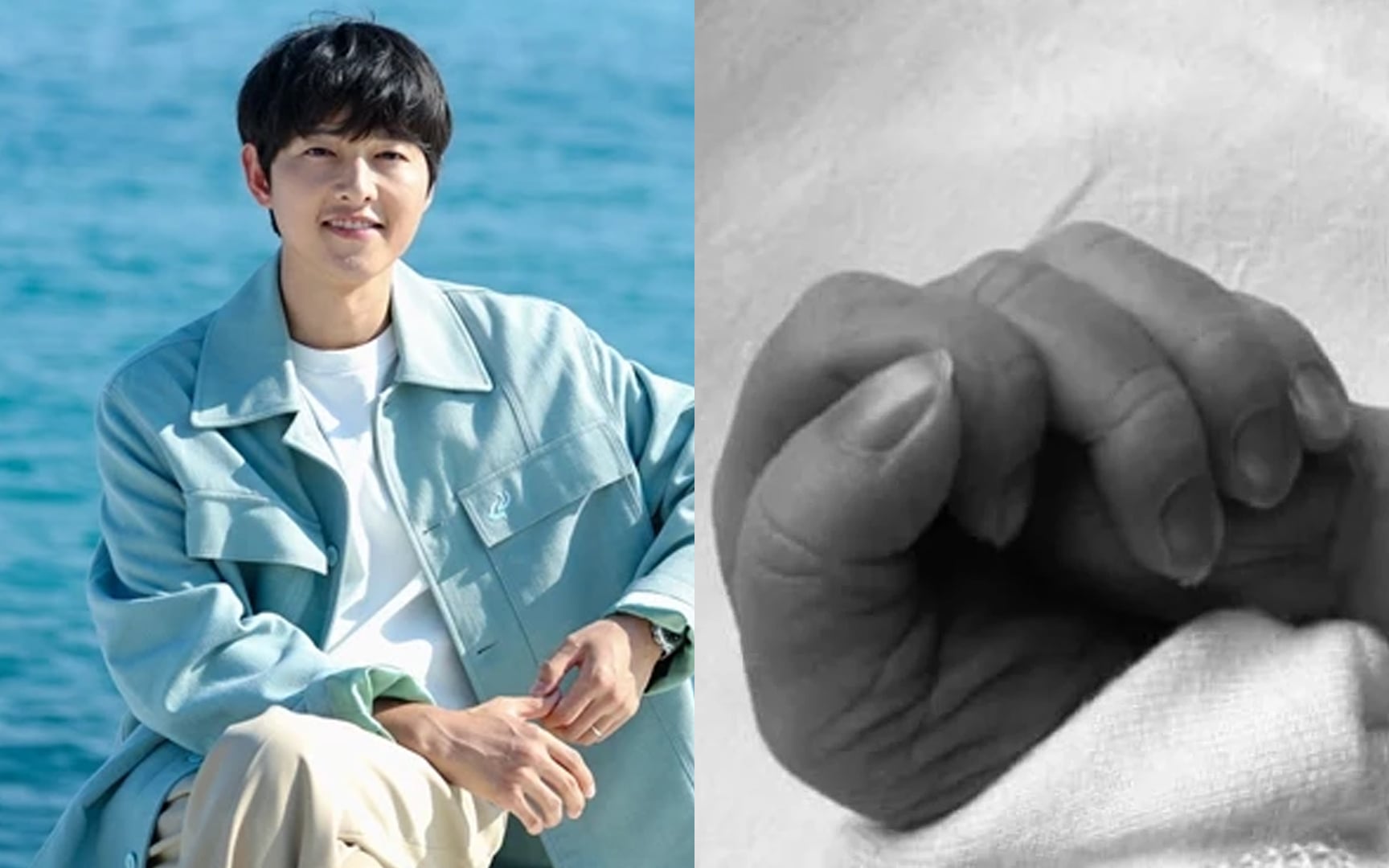 Song Joong Ki announces the birth of his son with a photo on his fan ...