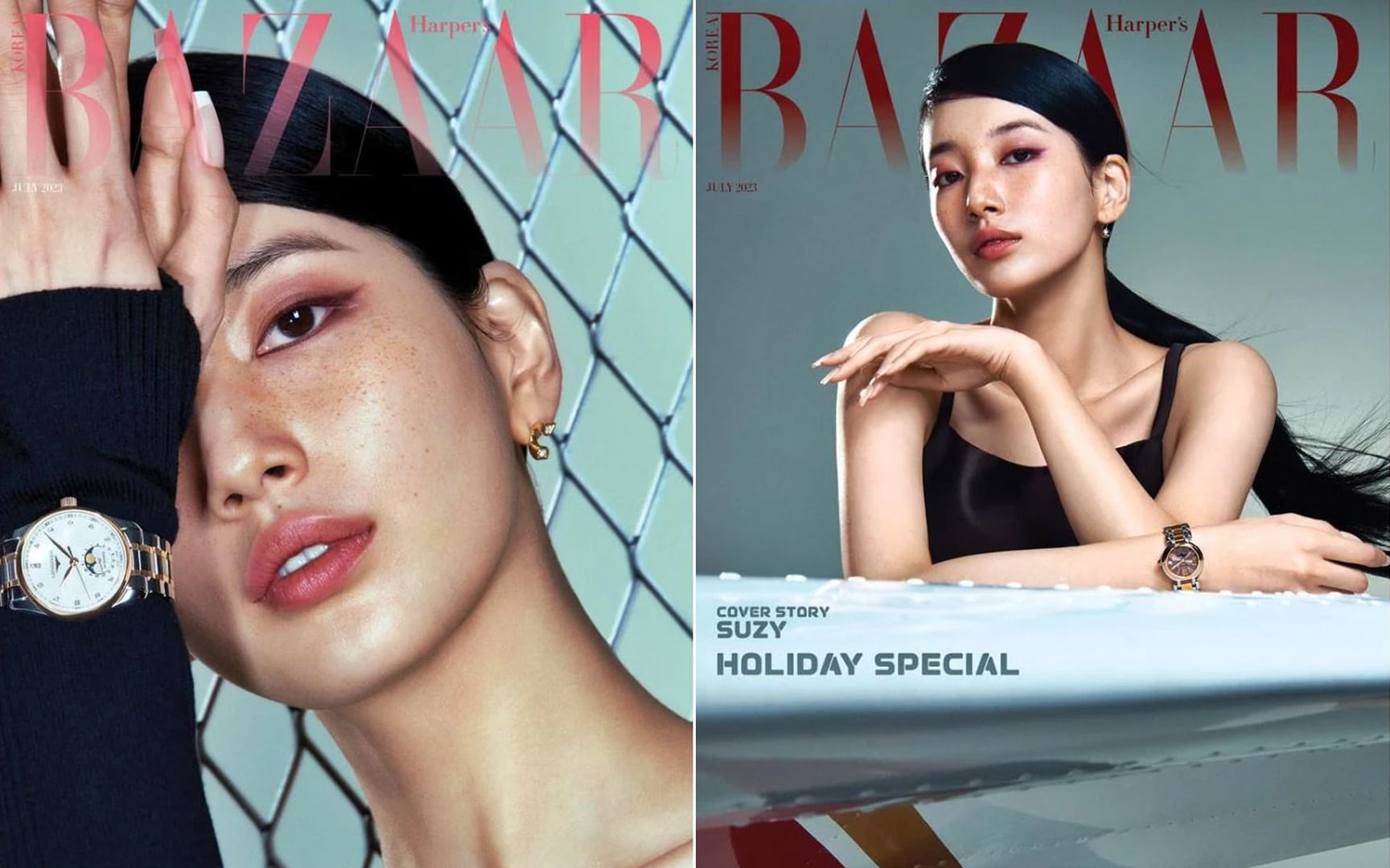 Suzy radiates her alluring charm revealing the freckles on her face for ...