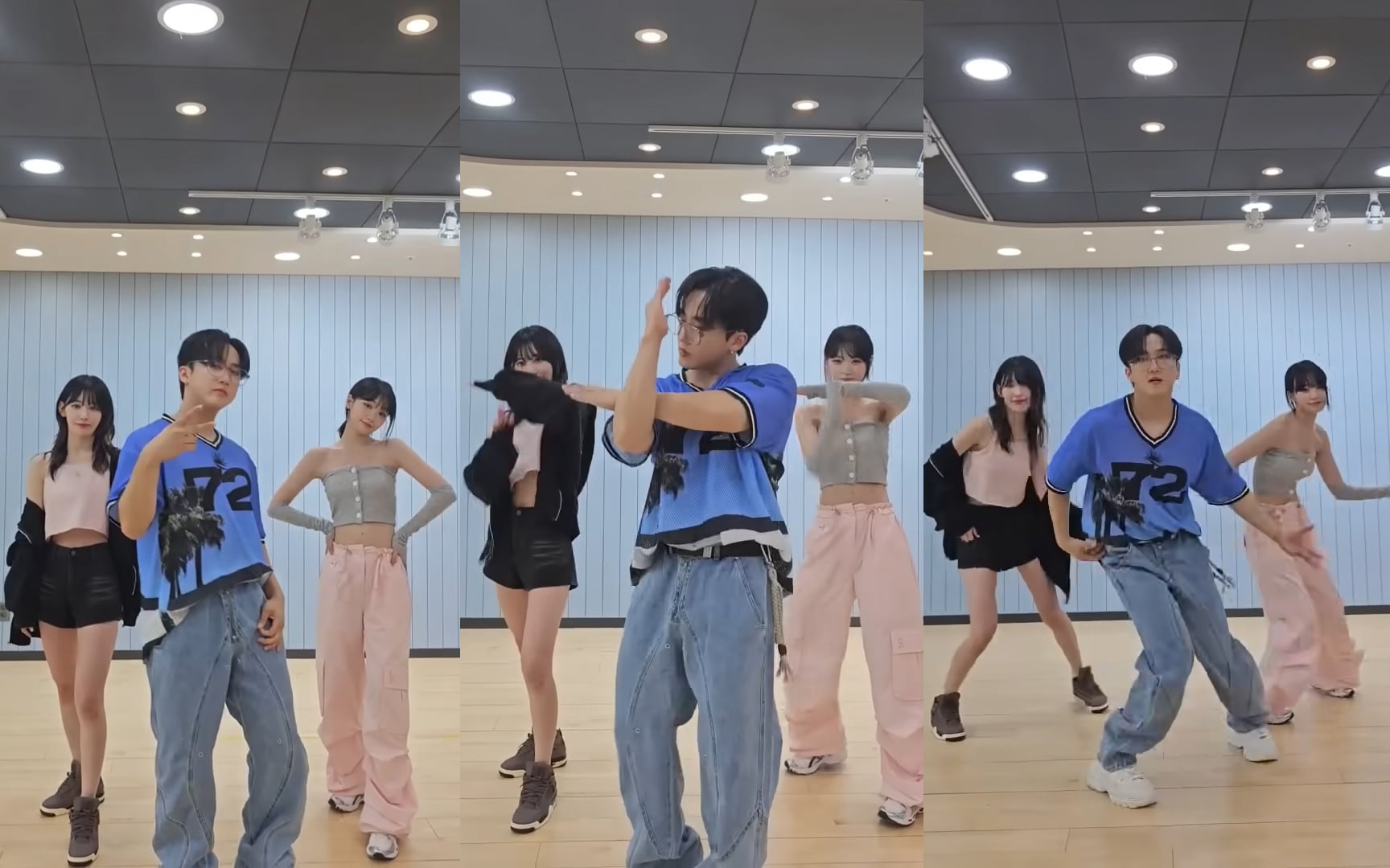 LE SSERAFIM's Sakura and Kim Chaewon join Stray Kids' Changbin for the "S Class" challenge | allkpop