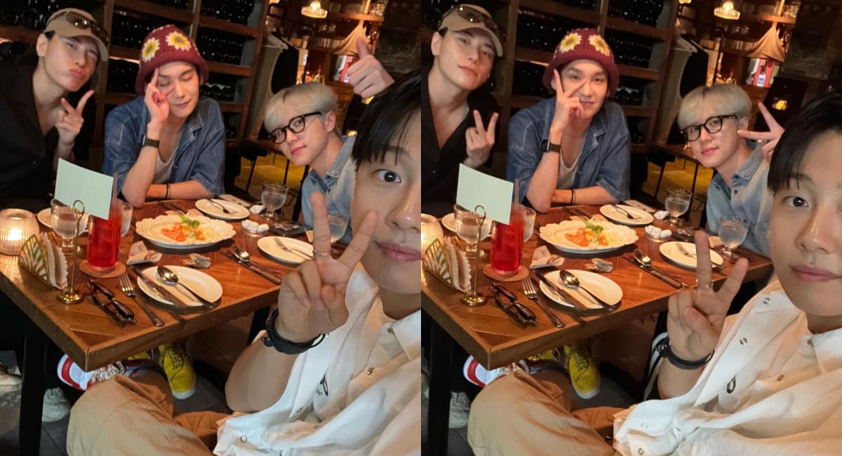 Former JBJ members Kim Dong Han, Takada Kenta, Noh Tae Hyun, and Kim Sang Kyun share sweet ...