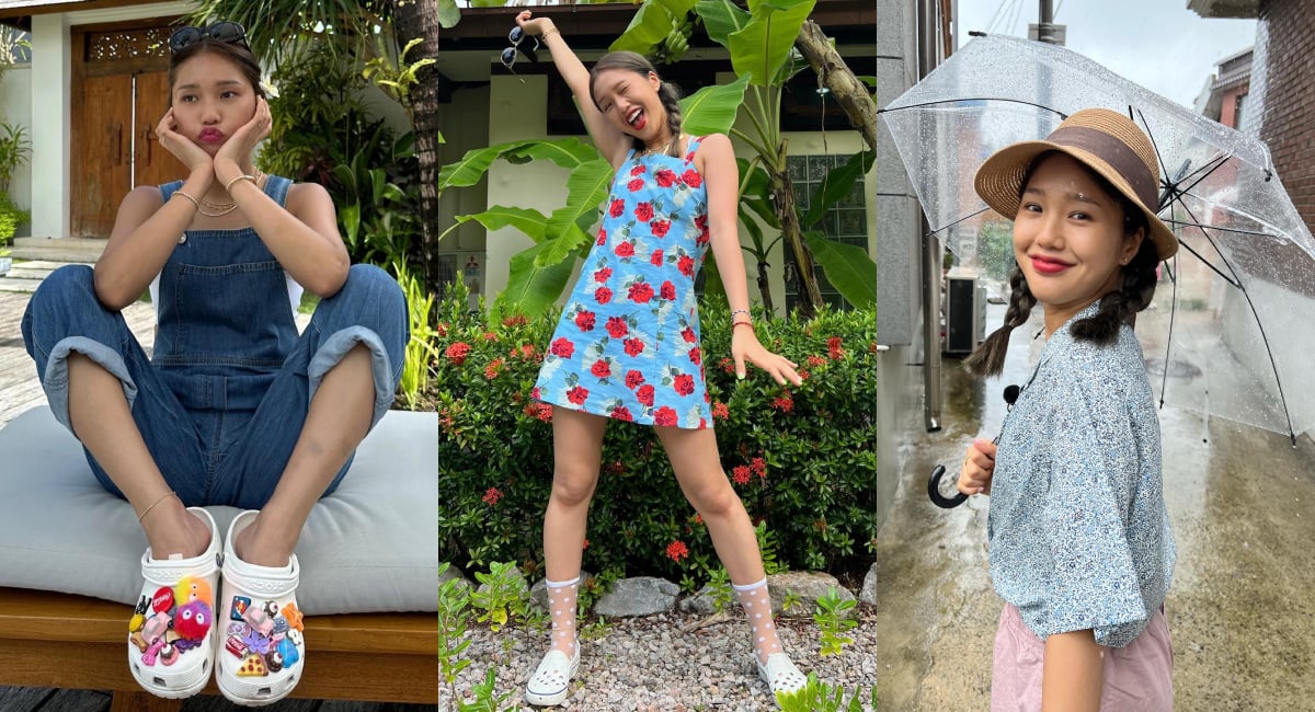 Oh My Girl member Mimi gains attention for her playful summer fashion ...