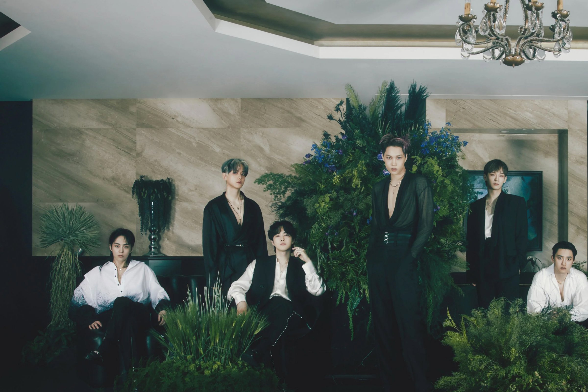EXO showcases their polished chic charisma in the new set of individual and group teasers for ...