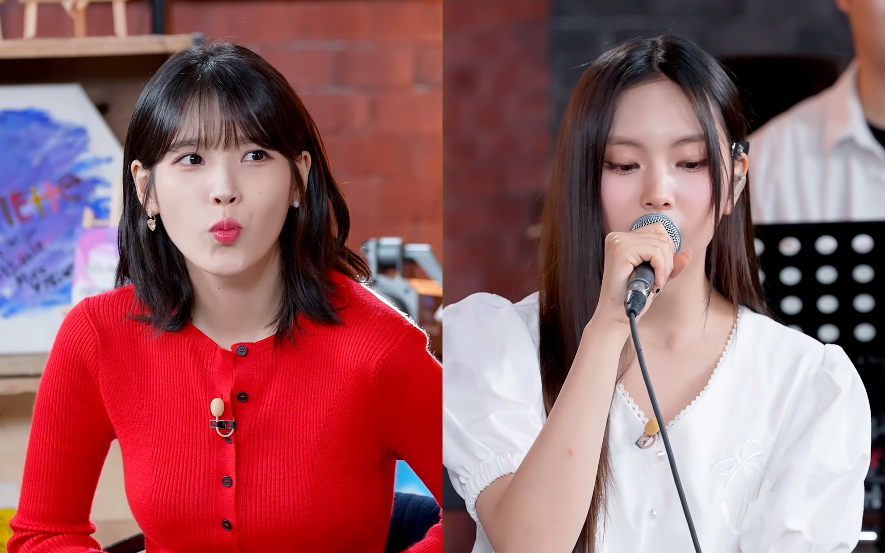 IU praises Hyein's voice and says "Get Up" became her favorite song over "Super Shy" after ...