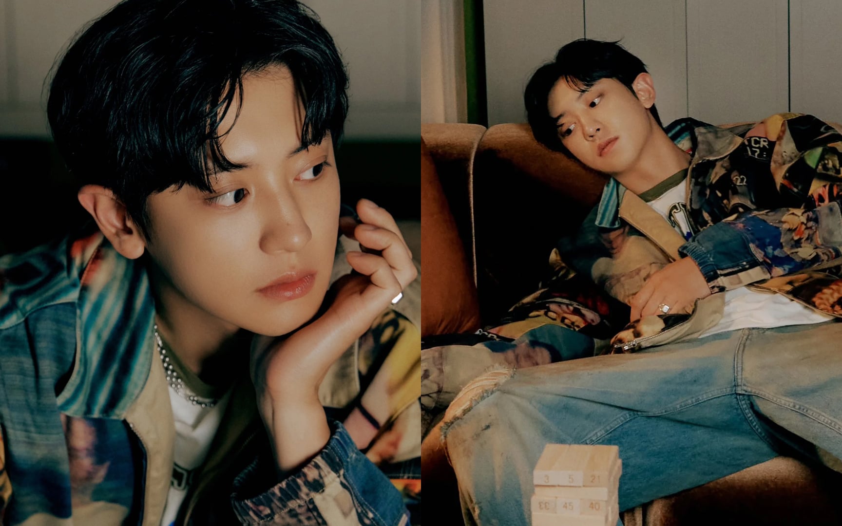 EXO's Chanyeol is in a reflective mood in the concept photos for his ...